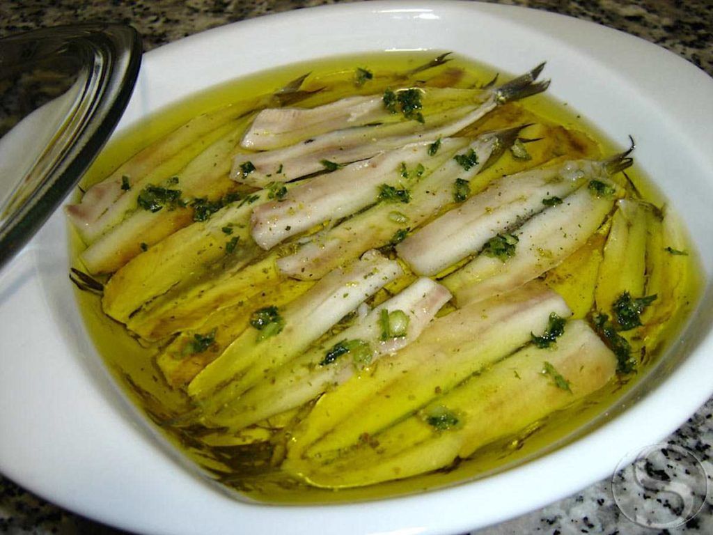 Boquerones en vinagre con aceite de oliva - Mis recetas preferidas