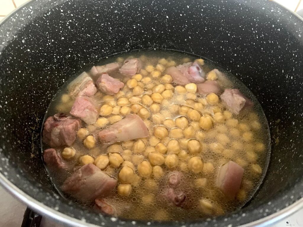 Garbanzas canarias receta casera - Mis recetas preferidas